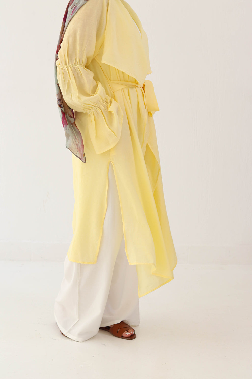 Elastic Sleeves Cardigan – Reem Gamal Designs