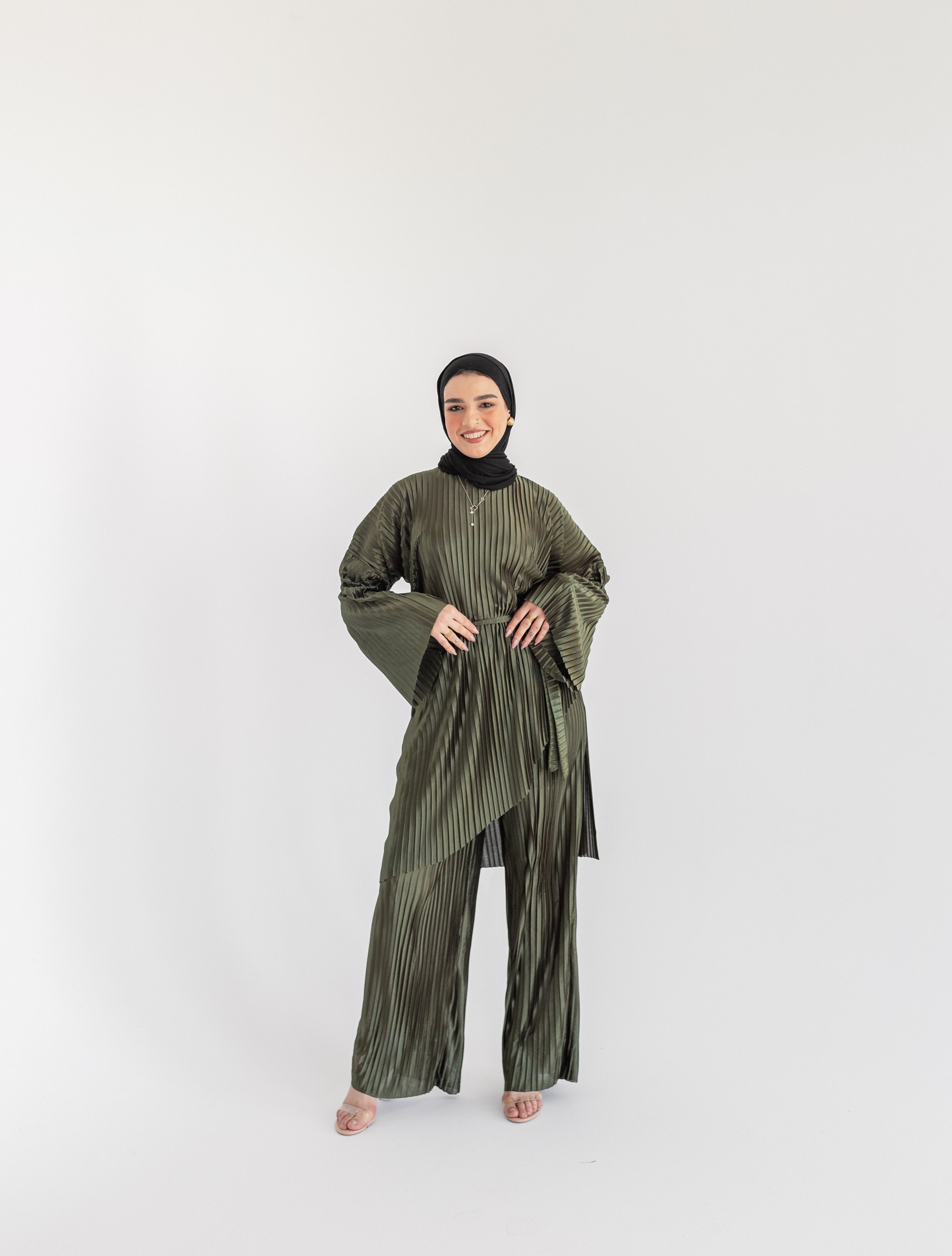 Pleated Bliss Set – Reem Gamal Designs